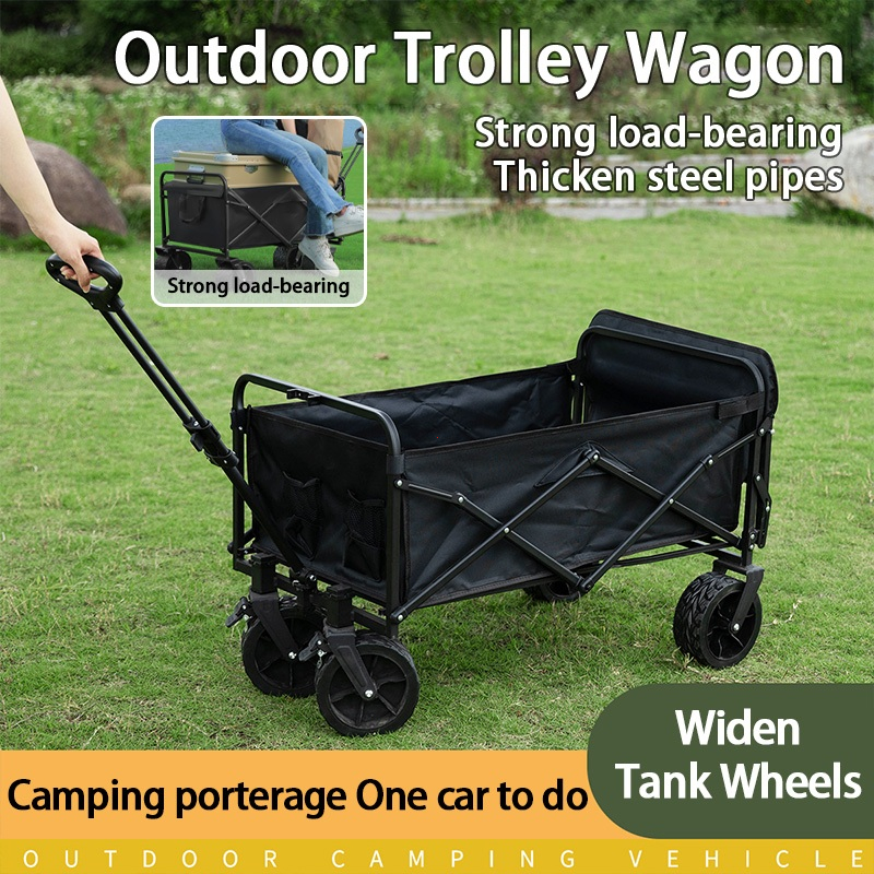 Outdoor Camping Trolley cart Wagon trolley Camping trolley Foldable ...