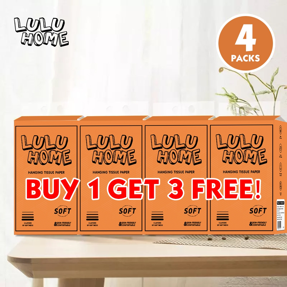 buy 1 get 3 4pack 1500 sheets Wall-Mounted Tissue Paper, Large Size ...