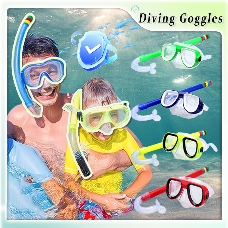 Unico Snorkeling Set Kids Adult Snorkel Diving Mask Anti-Leak Snorkel ...