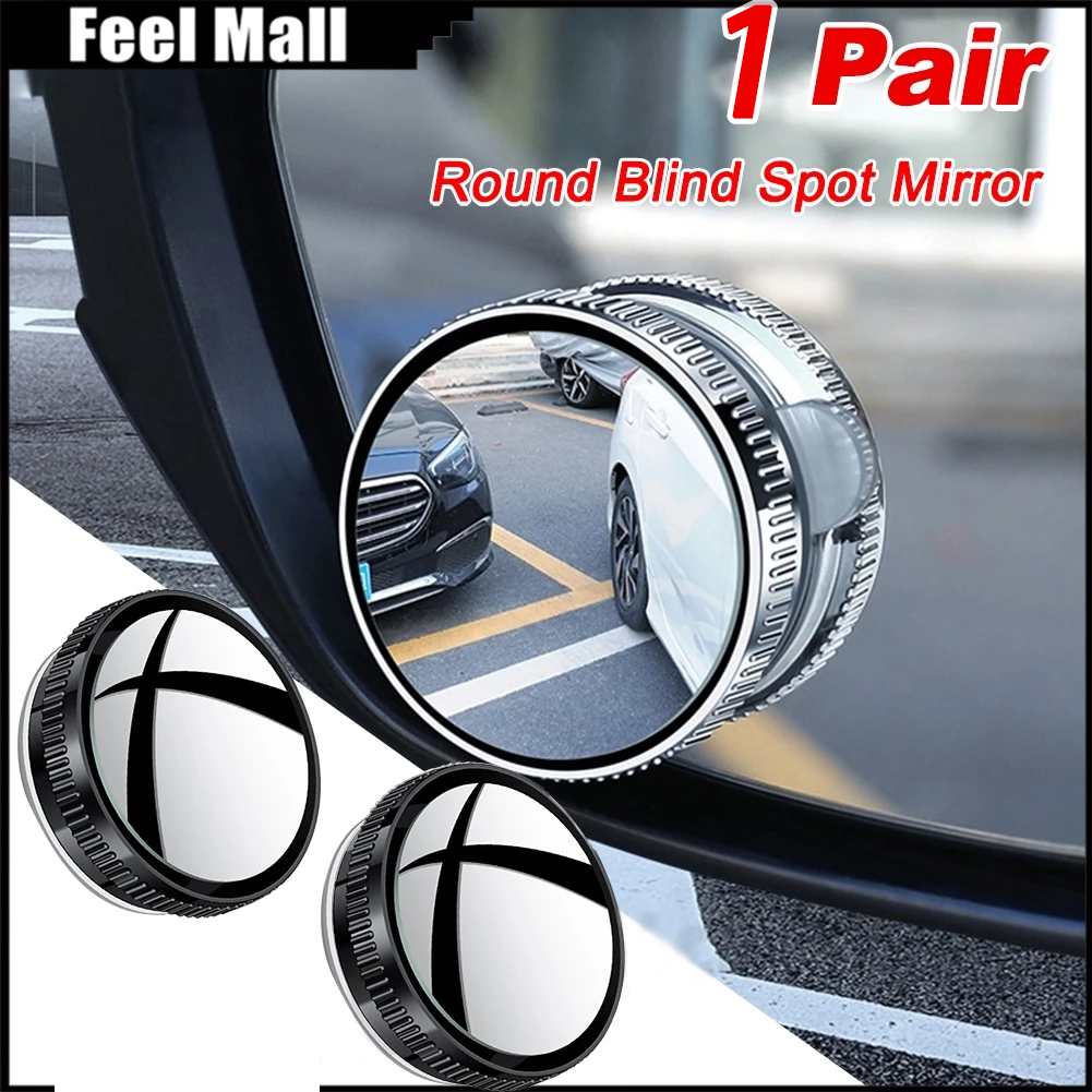 Car 360 Adjustable Blind Spot Mirror Auto Round Glass Convex Mirror Car ...