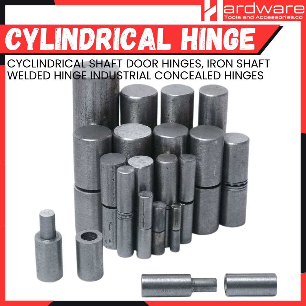 Heavy Duty Cylindrical Hinges Iron Tube Shaft Industrial Concealed ...