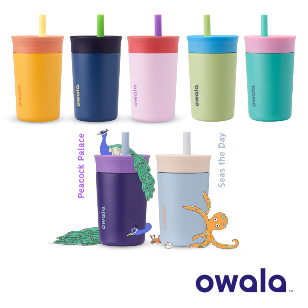 Owala Kids' 12oz (354ml) Insulated Stainless Steel Tumbler, Assorted ...