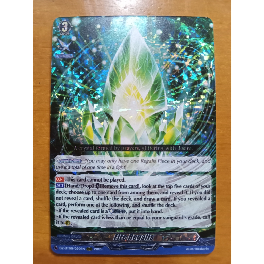 CFV Fire Regalis RRR DZ-BT06 Regalis Piece Cardfight Vanguard English | Shopee Philippines