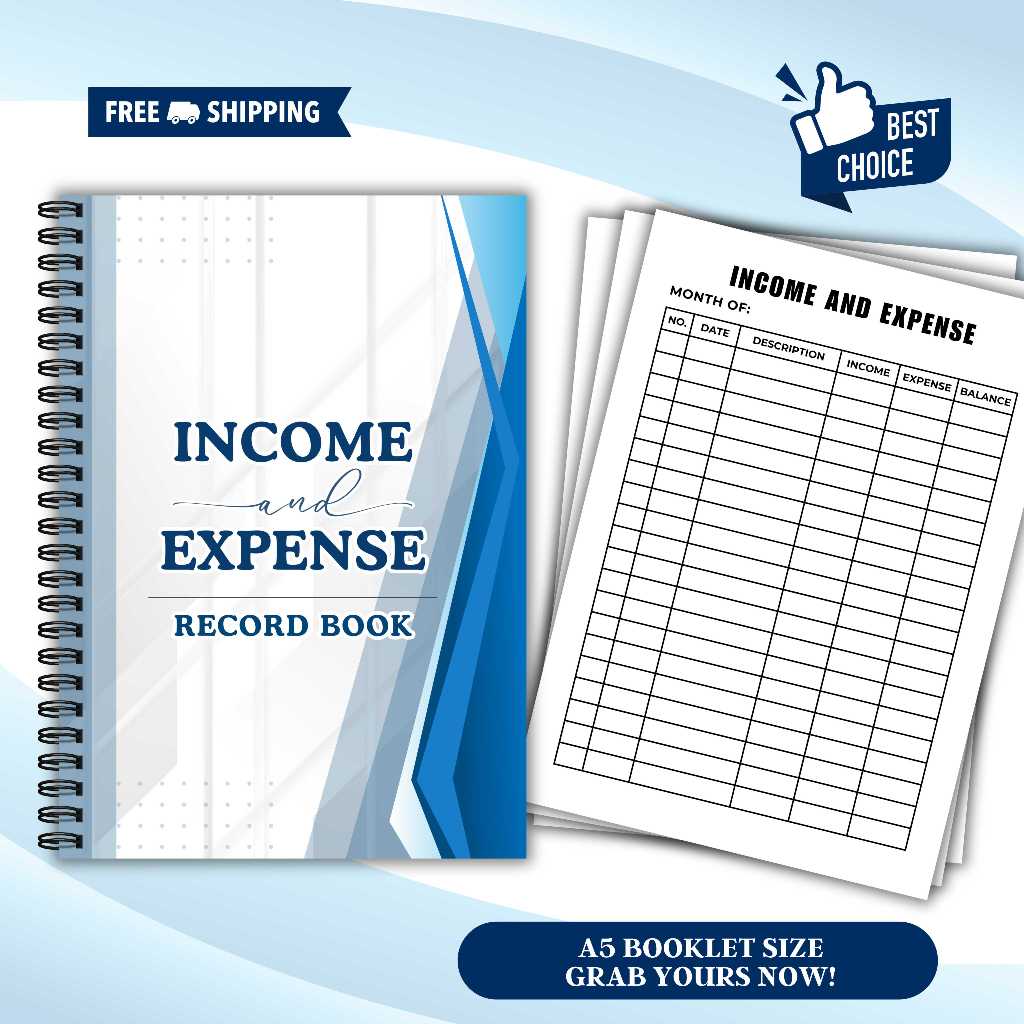 Income and Expense Record Notebook | Shopee Philippines