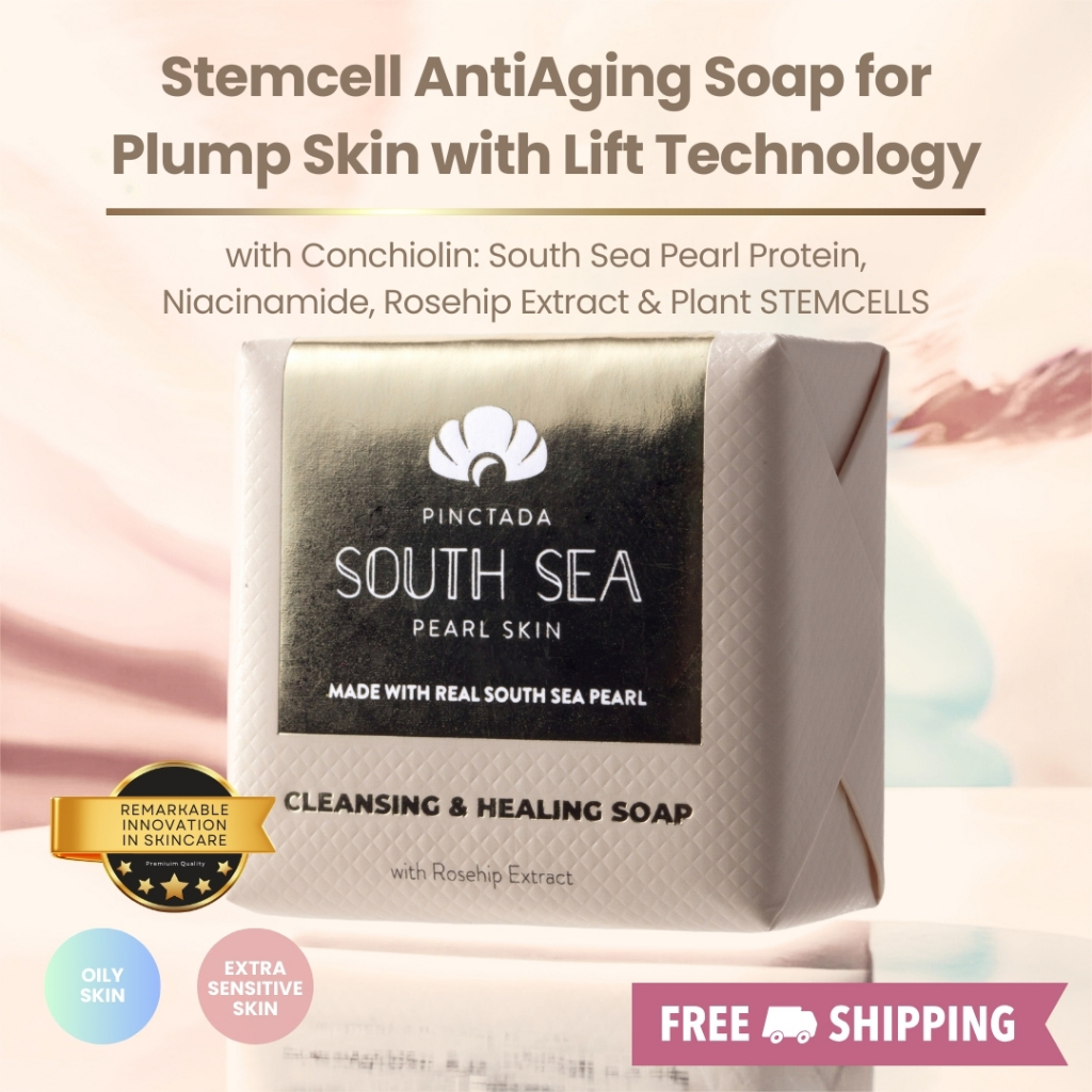 Pinctada South Sea Pearl Skin StemCell AntiAging Soap for Plump Skin ...