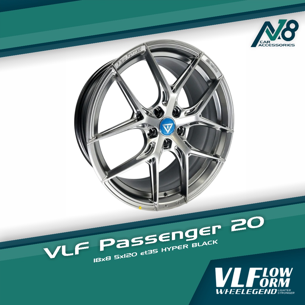 VLF-20 18x8 5x120 et35 Hyper Black Genuine | Shopee Philippines