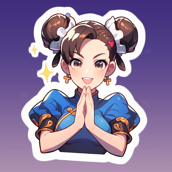 Chun-Li Vynil Sticker Waterproof for Motors, Tumbler, Flask, Laptop ...