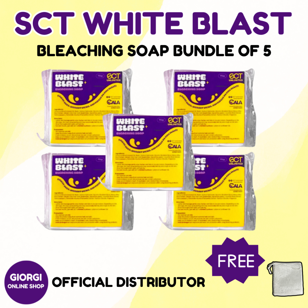SCT White Blast Bleaching Soap 70g | 5 Pc bundle | Pampaputi Pampakinis ...