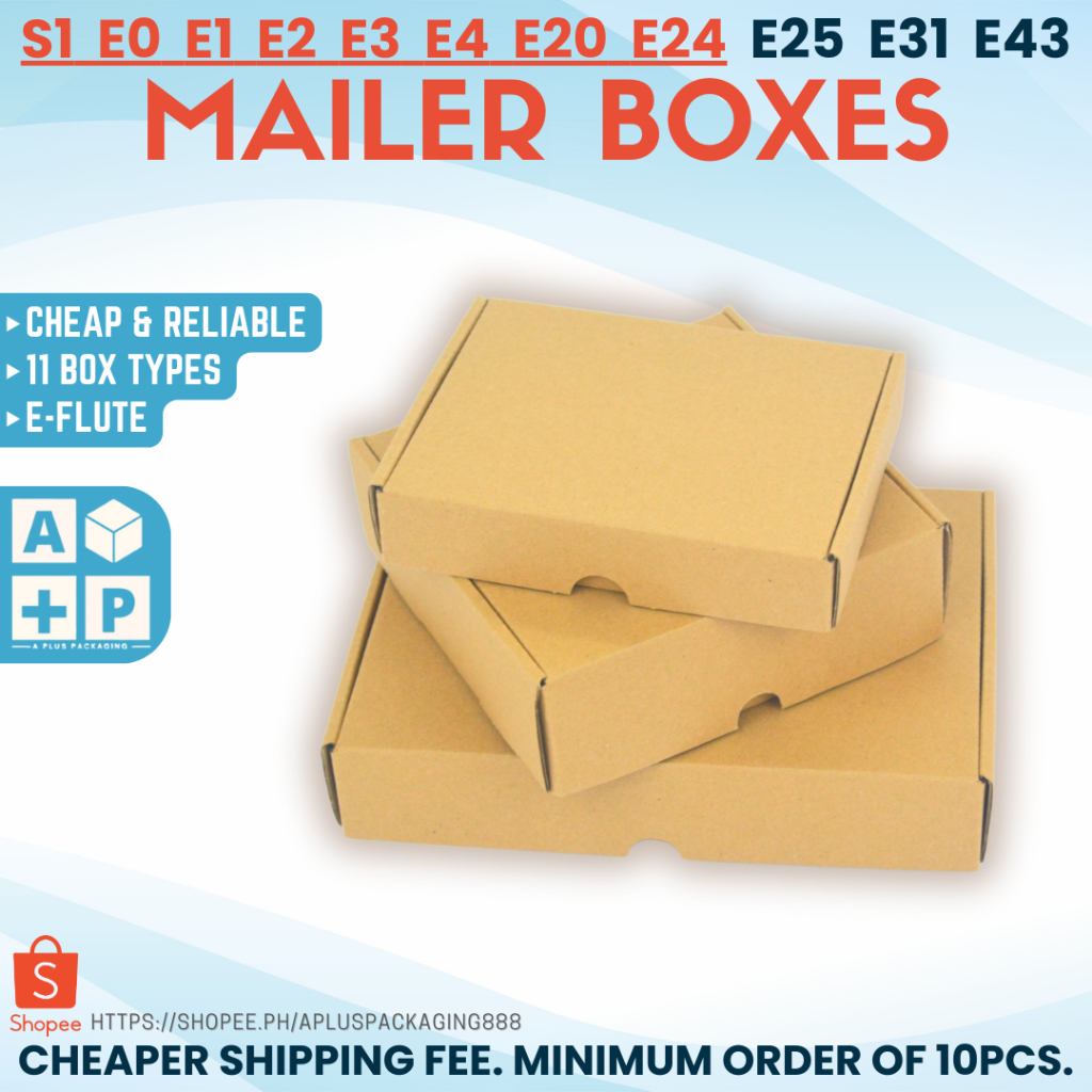 MAILER BOXES (S1, E0-E24 ), Packaging Corrugated Box Gift Carton RSC ...