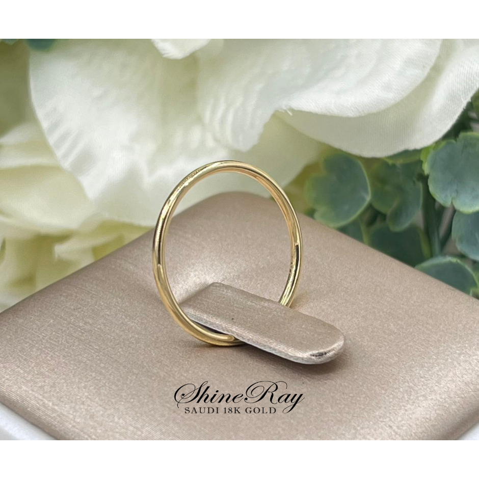 Saudi 18k Gold Plain Ring | Shopee Philippines