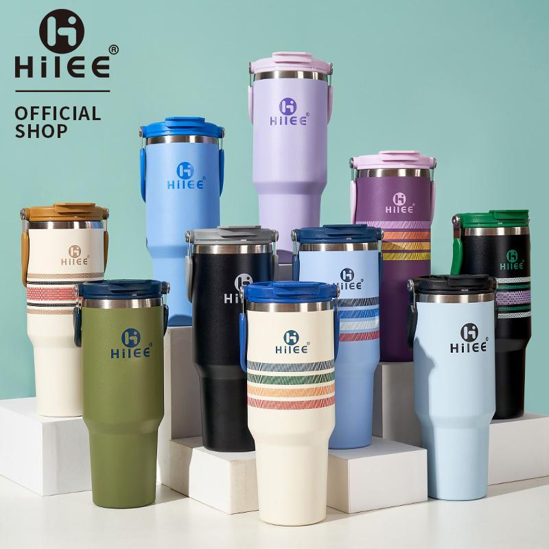 HILEE Insulated Tumbler - 20oz/30oz/40oz Three-Way Coffee Cup with ...