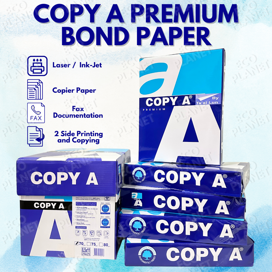 COPY A (5reams/1box) Bond Paper A4 Copy Paper , Copy One & Hard Copy ...