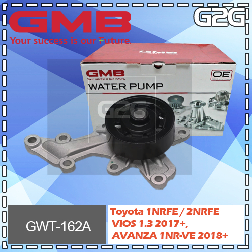 Water Pump Assembly GMB GWT-162A Toyota Vios 2017 1NRFE / 2NRFE ...