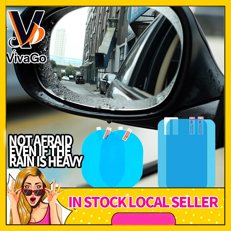 Car Rainproof Film Sticker Car Rearview Mirror Rain Film Clear Sight ...