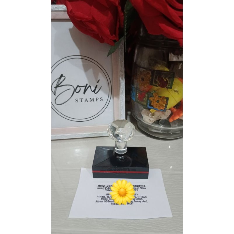 Notary Stamp Crystal Stamp Notarial Stamp for Lawyers/ Attorneys ...