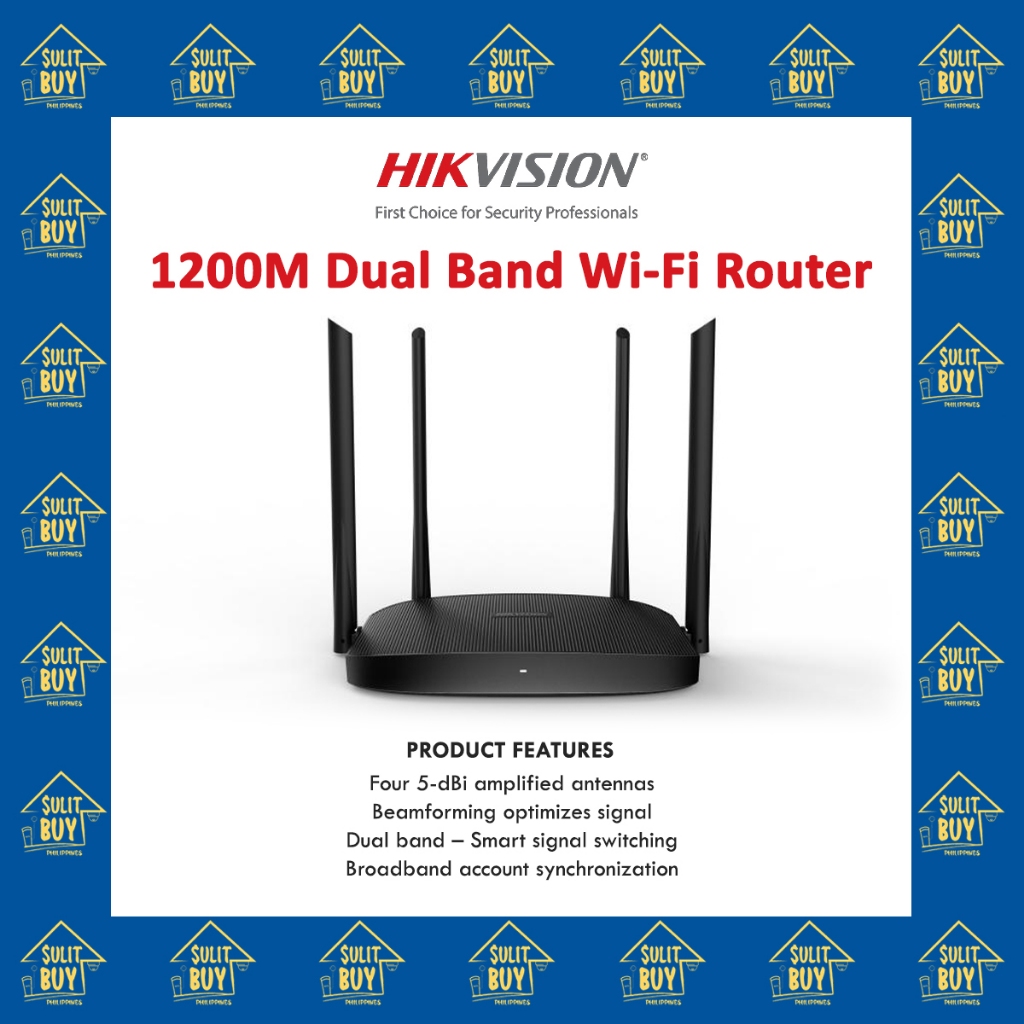 Hikvision AC1200 Dual-band 1200Mbps Wi-Fi Wireless MU-MIMO Router ...