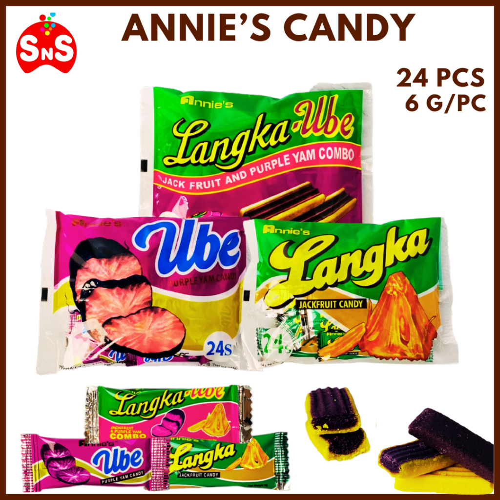 24 Pcs PAnnie's Candy Ube / Langka / Langka-Ube Flavors With Jackfruit ...