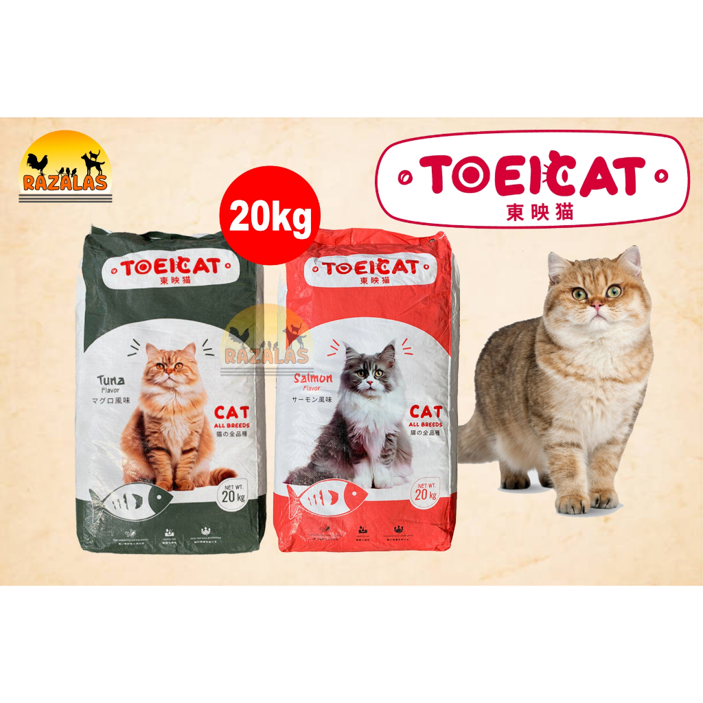 TOEI CAT FOOD 20KG TUNA SALMON All Breed | Shopee Philippines