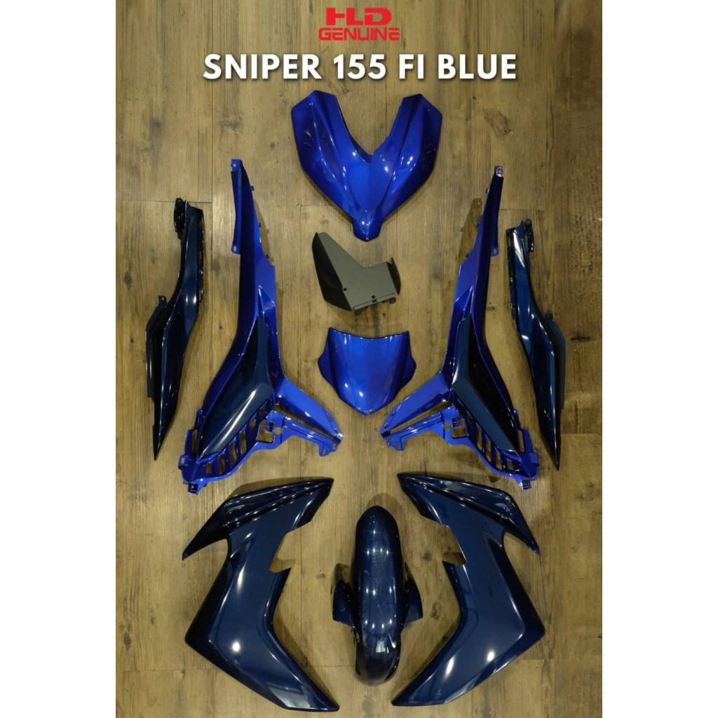HLD GENUINE COVER SET BLUE (12PCS/SET) SNIPER 155 Fi (MADE IN MALAYSIA ...