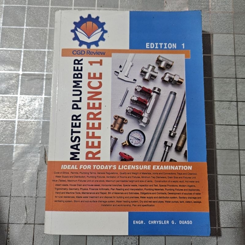 Master Plumber Reference 1 edition 1 By: Duaso | Shopee Philippines