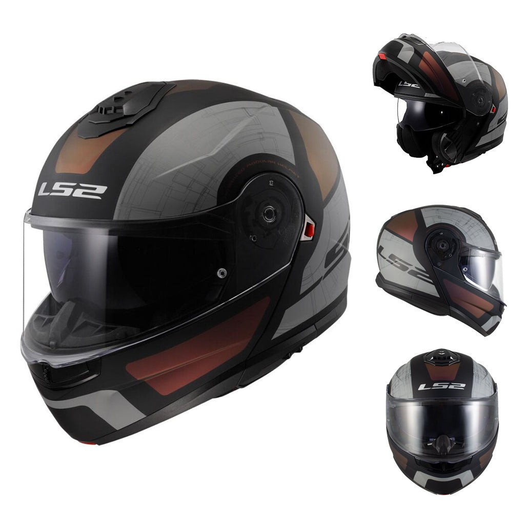 LS2 FF908 STROBE II MOTORCYCLE MODULAR HELMET | Shopee Philippines
