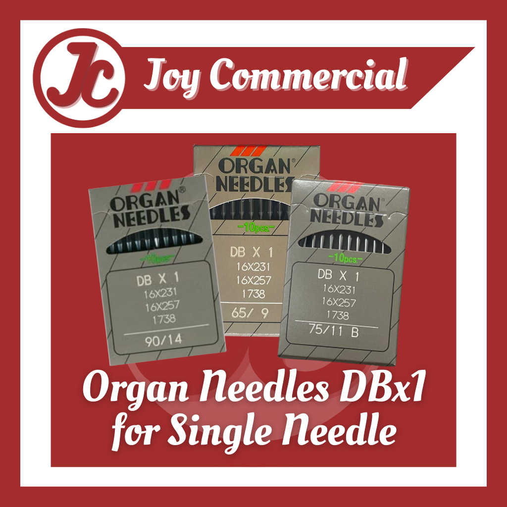 Organ Needles DBx1 for High Speed Single Needle and Zigzag Machine (Needle DB x 1) | Shopee ...