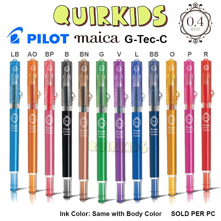 Pilot MAICA 0.4mm G-Tec-C Pen Signpen | BL-GCM4 | Shopee Philippines