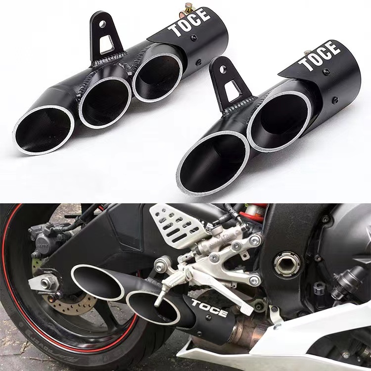 Universal Motorcycle Exhaust Muffler Pipe Canister Pipe TOCE Modified ...