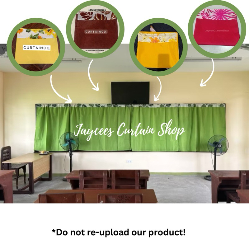 DEPED CHALKBOARD CURTAINS.also available matchy valancer | Shopee ...