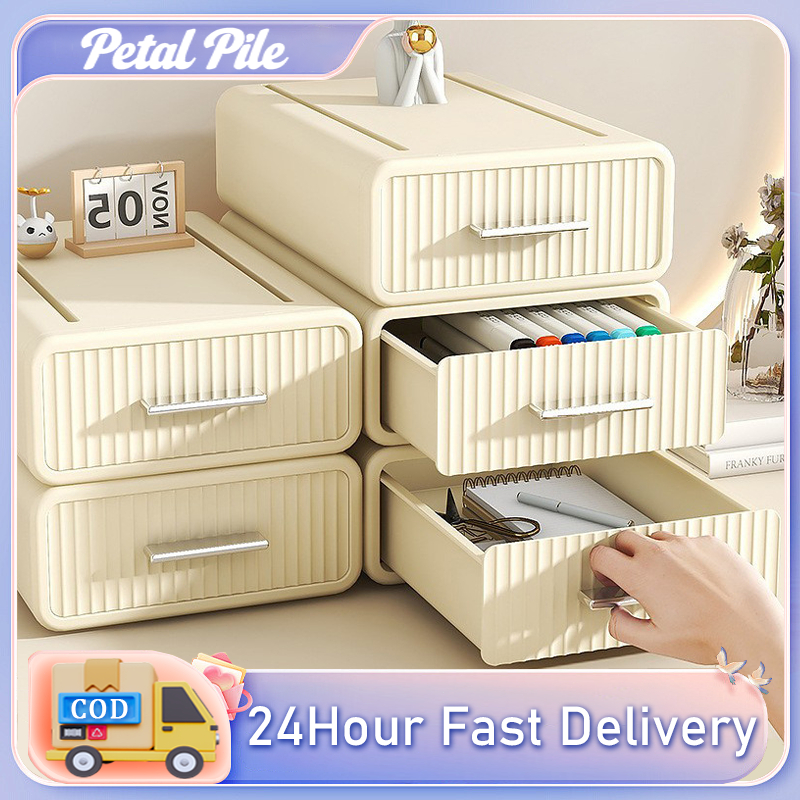 Desktop drawer storage cabinet Korean style multifunctional stationery sorting box miscellaneous ...