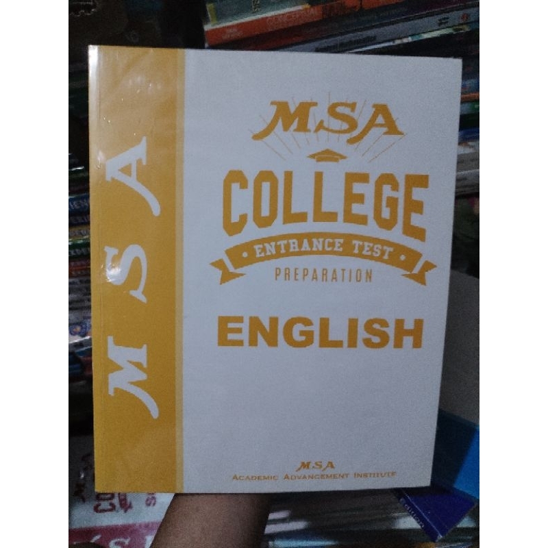 MSA college entrance test English | Shopee Philippines