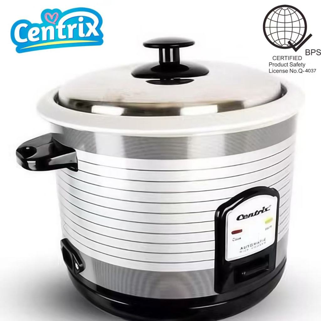 Centrix 1.5L Rice Cooker 10-Cups Stainless Steel Lid Aluminum liner Non ...