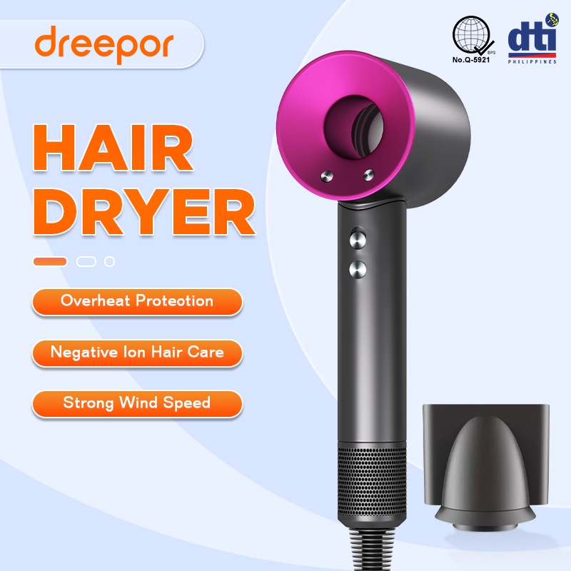 Dreepor Blower Hair Dryer And Straightener Foldable Electric Hair ...