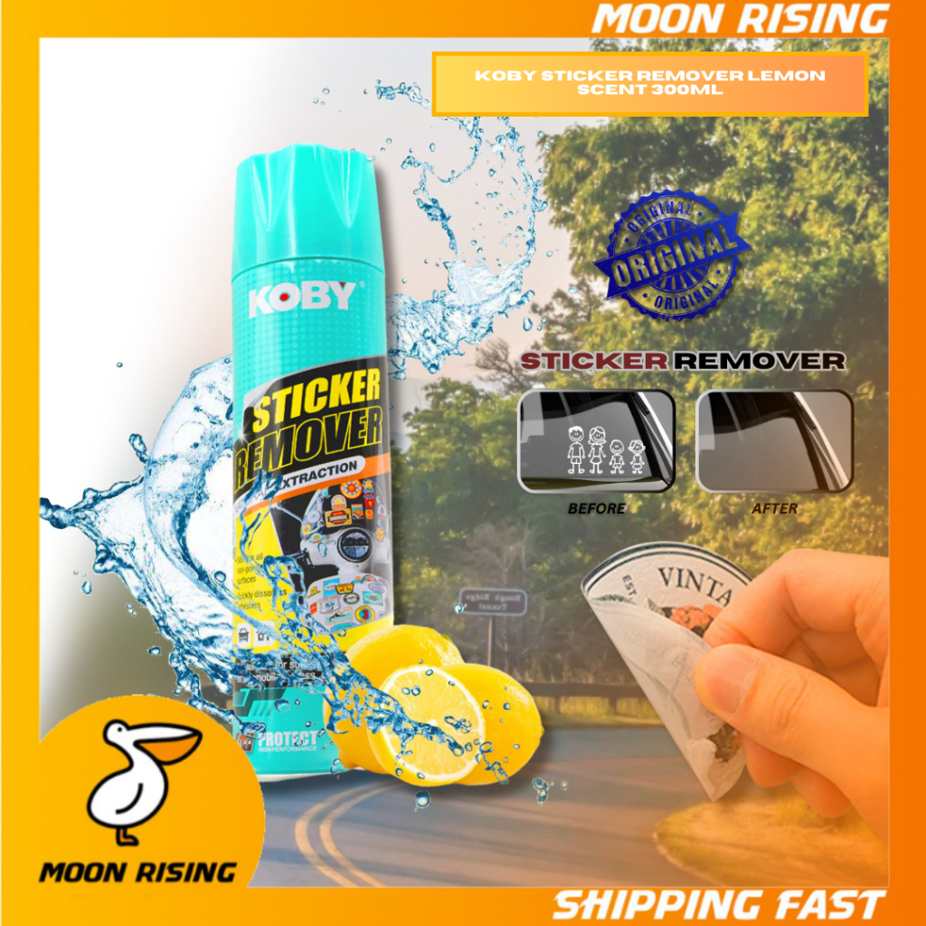 KOBY STICKER REMOVER LEMON SCENT 300ML | Shopee Philippines