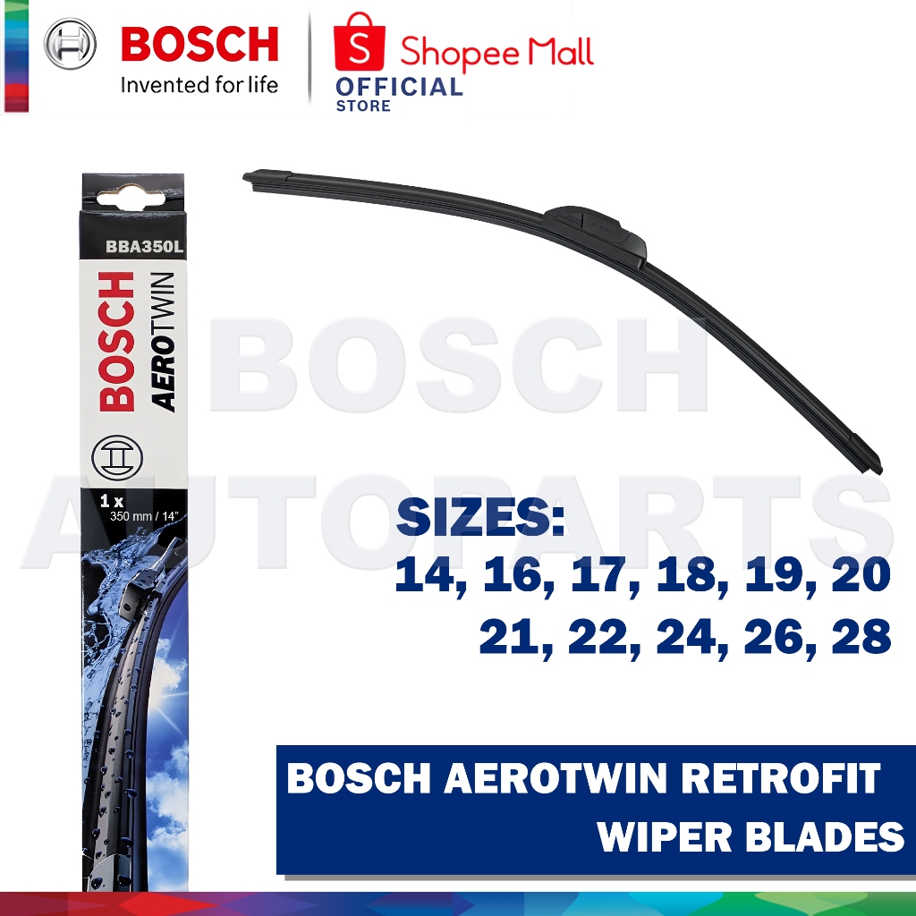 Bosch Aerotwin Wiper Blade Single 12", 14", 16", 17", 18", 19", 20", 21", 22", 24", 26", 28 ...