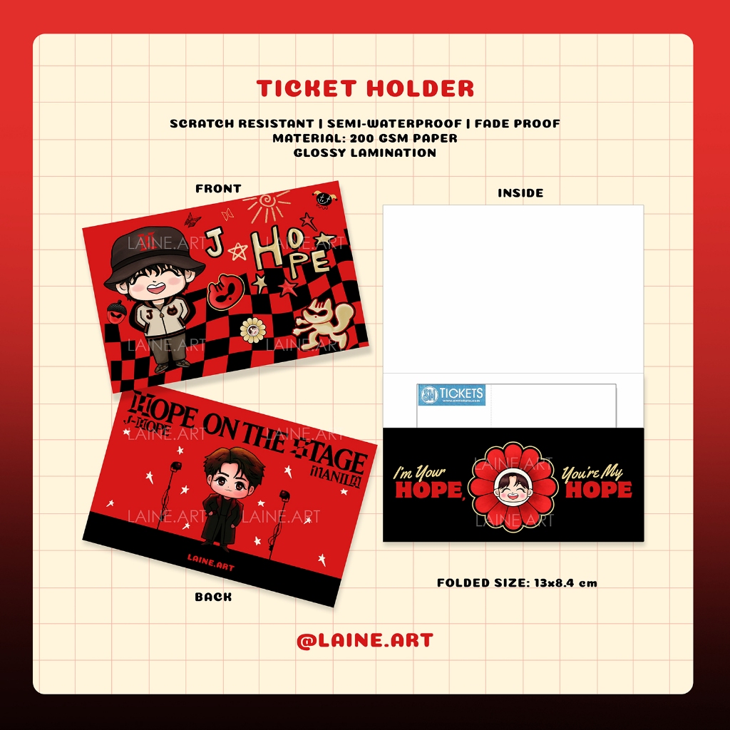 Hope on the Stage HOTS Concert Ticket Holder Envelope by Laine.art J ...