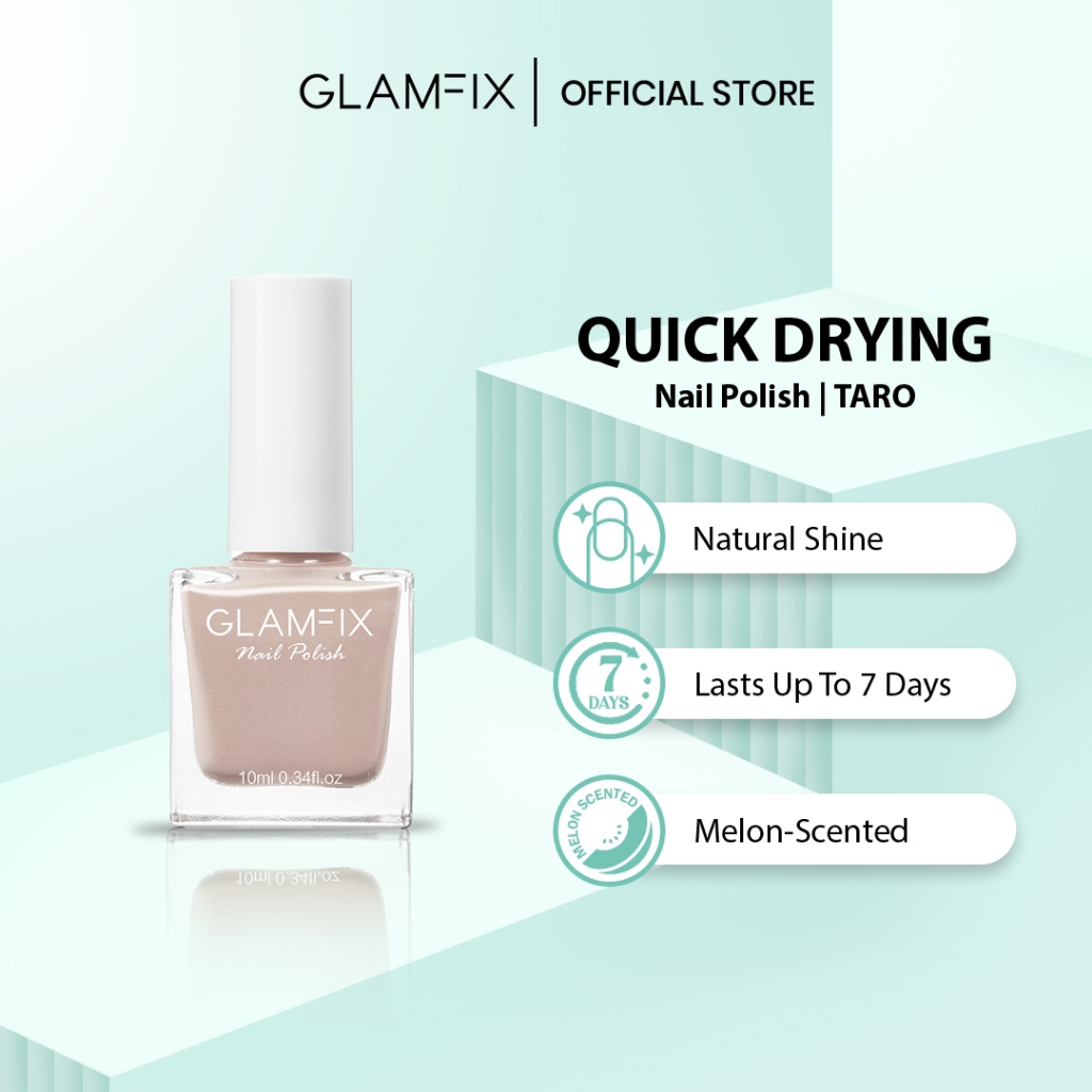 GLAMFIX Nail Polish Taro- Nail Polish Natural Shine Purple Violet ...