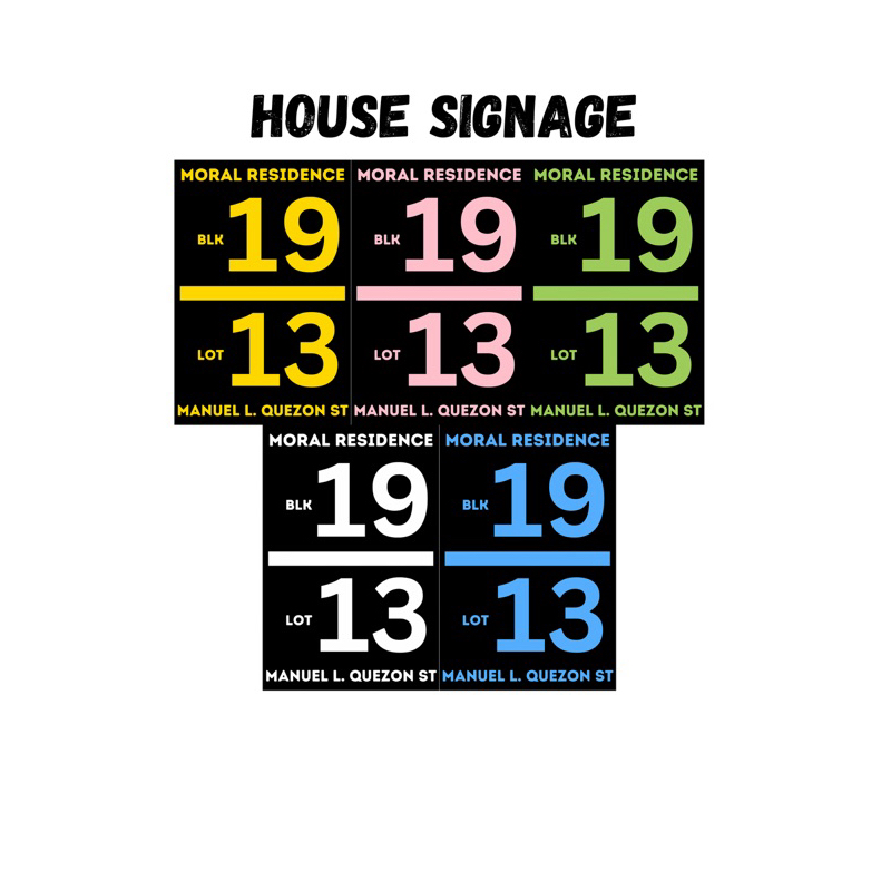 Sintra Board House Number Plate House Address Signage | Shopee Philippines