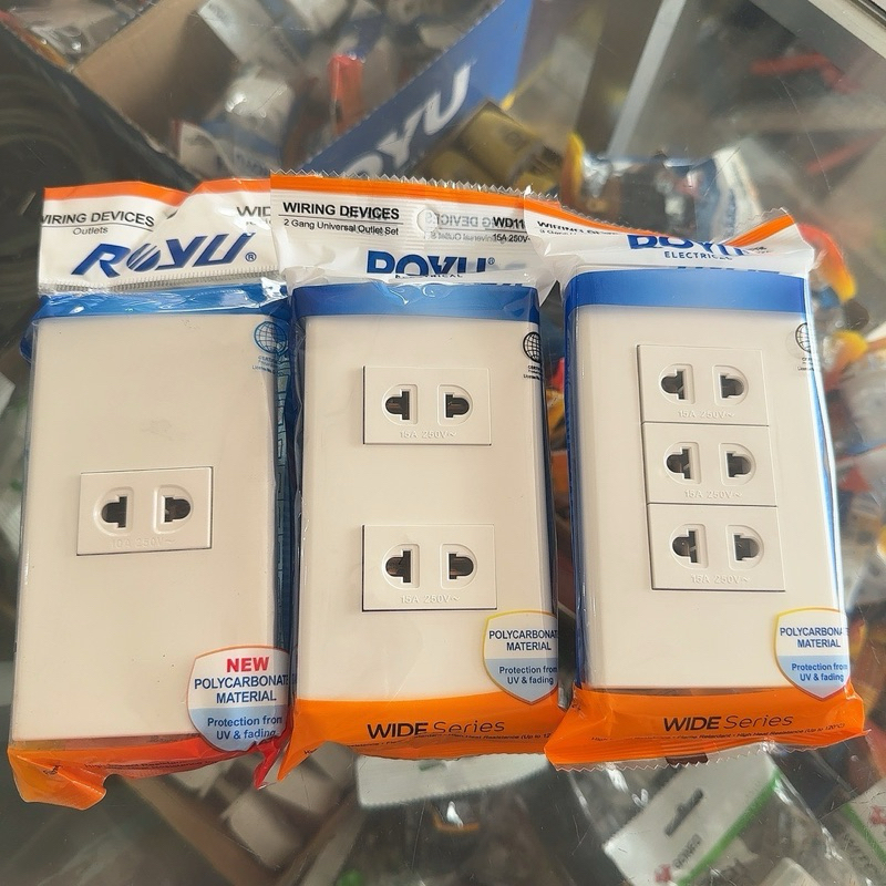 Royu Universal Convenience Wall Outlet / Socket 1,2,3 Gang Universal ...