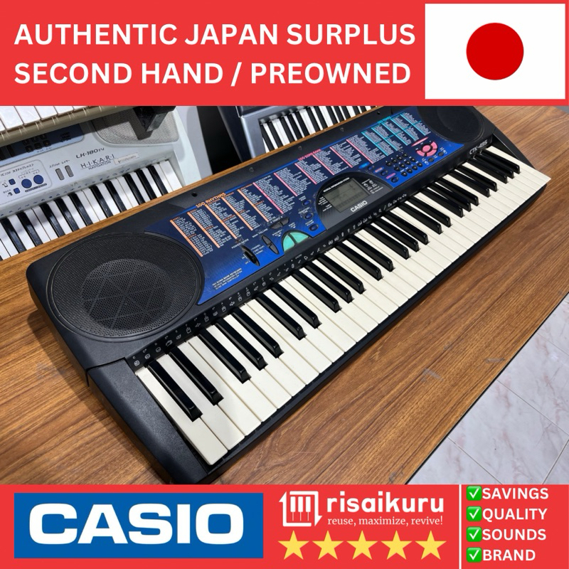 Casio CTK-495 Piano Keyboard Organ 61 Keys Japan Surplus | Shopee ...