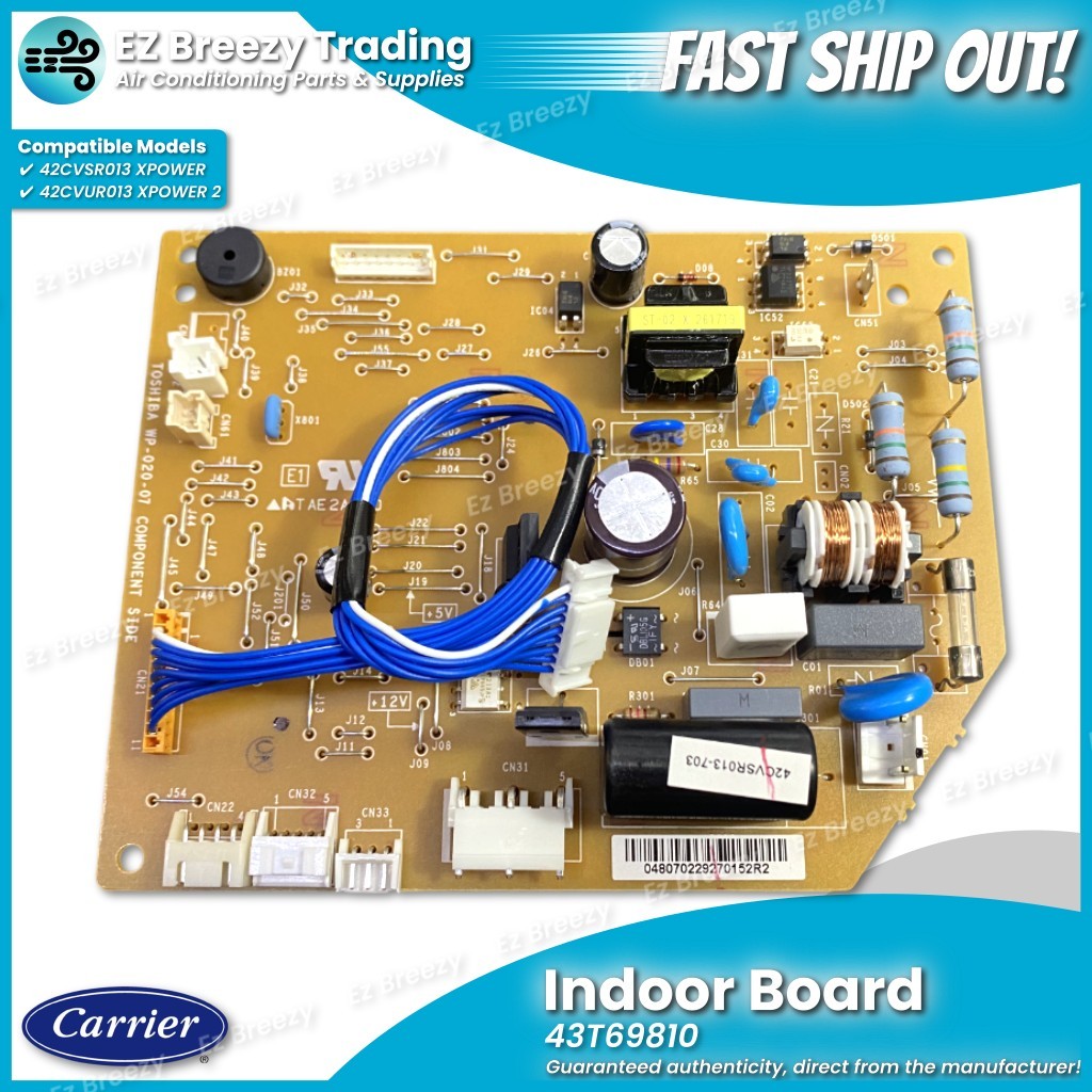 Indoor PCB Assembly 43T69810 for Split Type Inverter 1.5HP Air ...