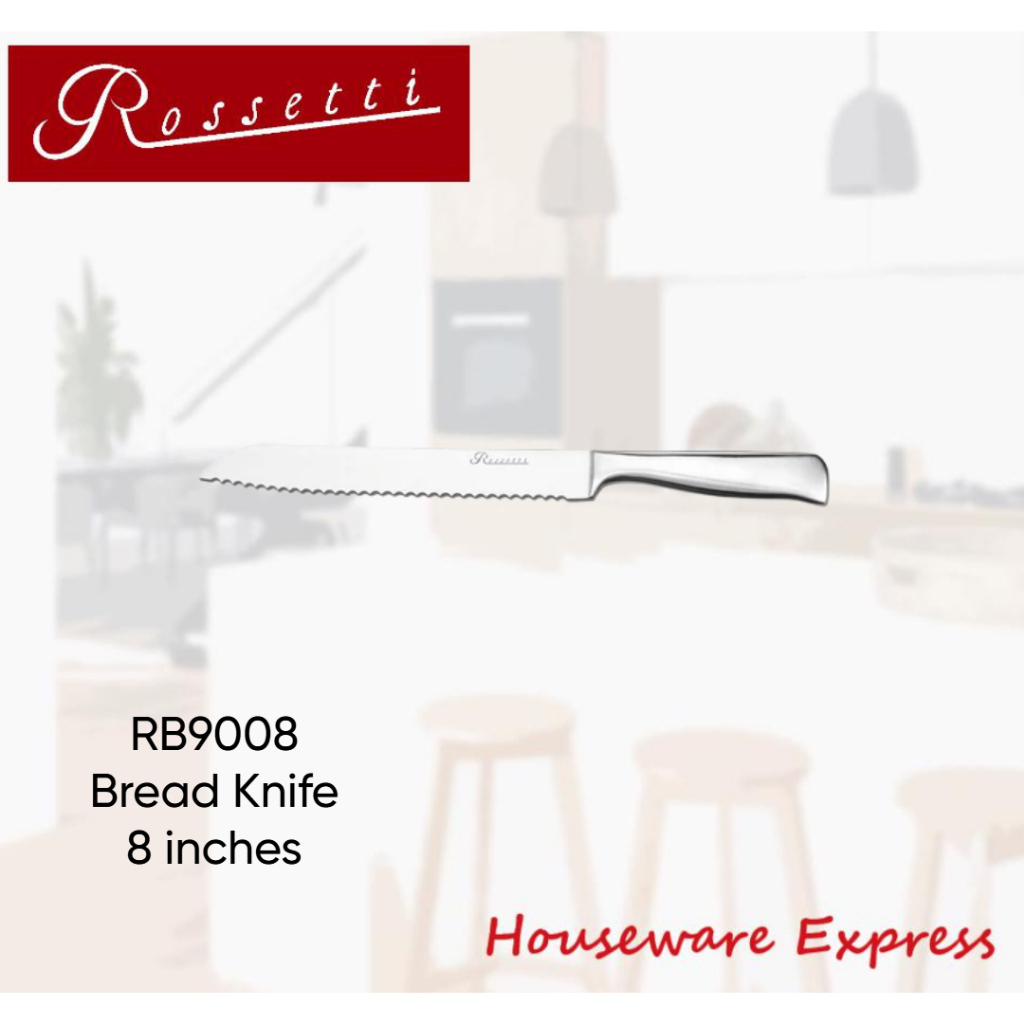 Rossetti RB9008 Bread Knife 8 inches Stainless RB-9008 (Houseware ...