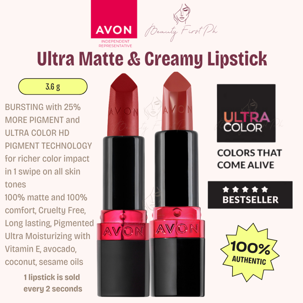 AVON Ultra Matte and Ultra Creamy Lipstick BESTSELLER Long lasting ...