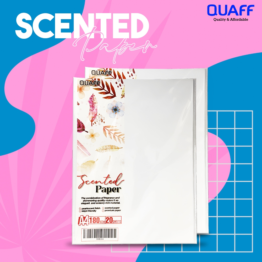 QUAFF Scented Paper 180Gsm A4 Size White (20sheets/pack) | Shopee ...
