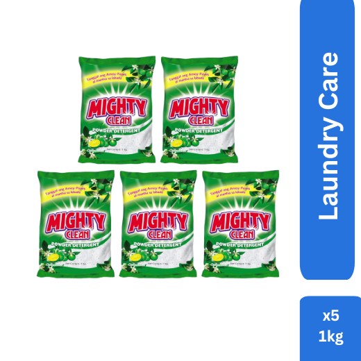 Mighty Clean Detergent Powder Calamansi - Powder (Green) 1 Kilo (Pack ...