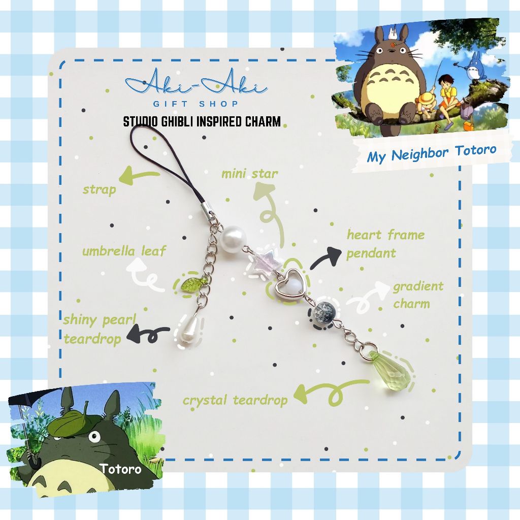 STUDIO GHIBLI charms made by Aki-Aki Gift Shop | Shopee Philippines