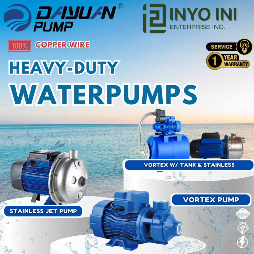 DAYUAN Vortex & Jet Pump Stainless Self Priming | 0.5HP, 0.75HP, 1.HP ...