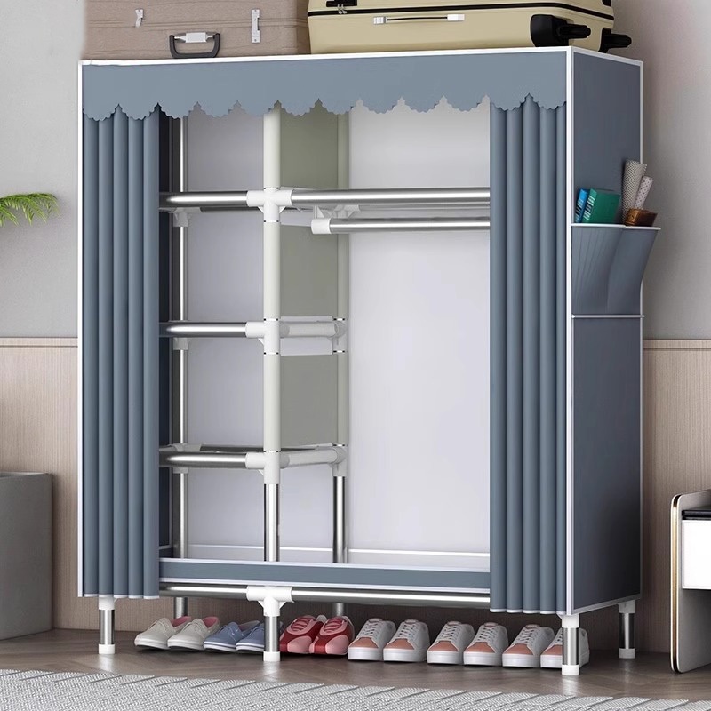 Zipper Cover Wardrobe Cabinet with Space-Saving Design and Durable ...