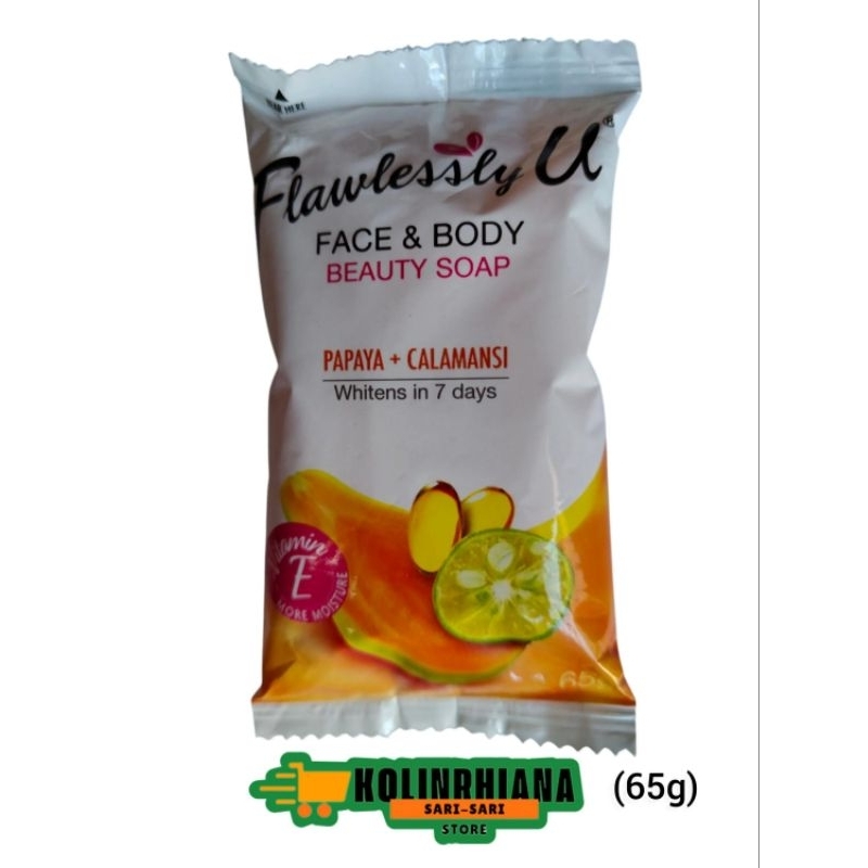 Flawlessly U Face & Body Beauty Soap in Papaya Plus Calamansi with ...