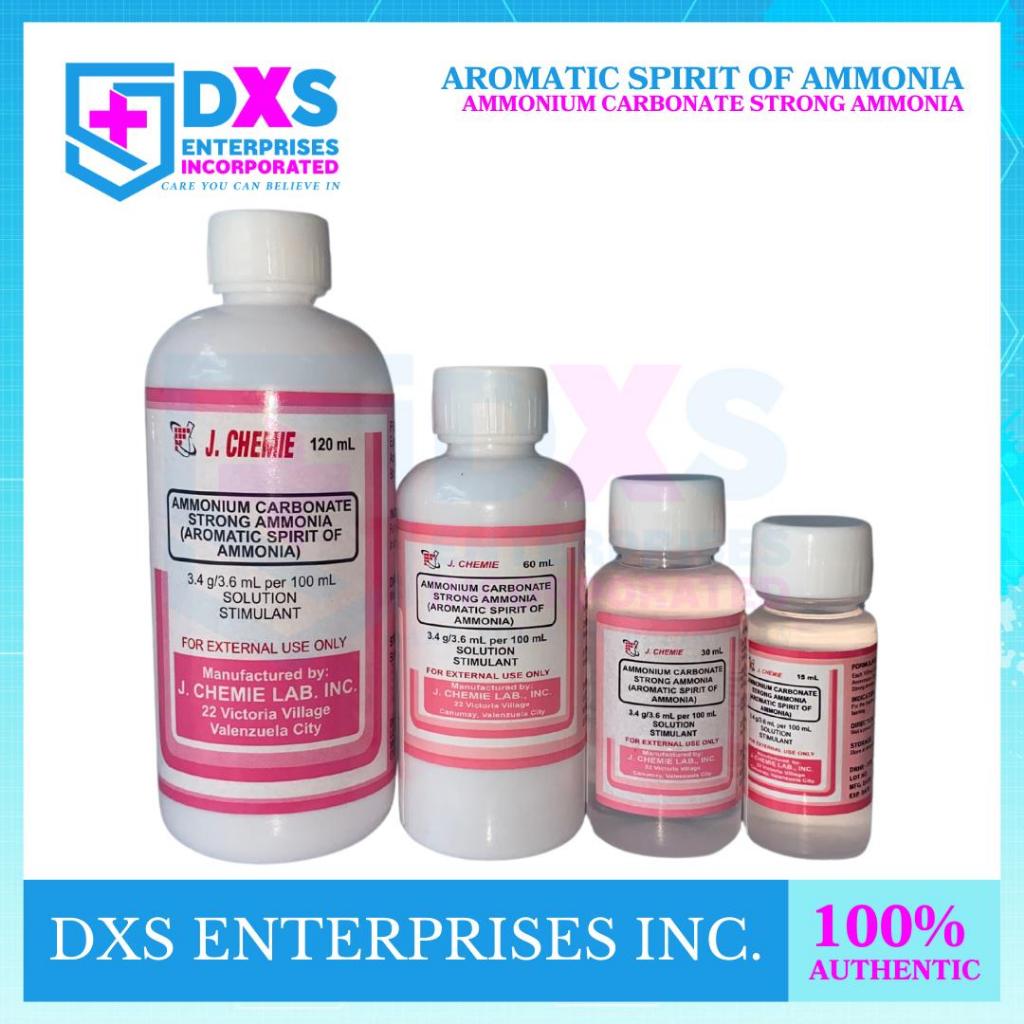 J.CHEMIE AMMONIUM CARBONATE STRONG COMMON(AROMATIC SPIRIT OF AMMONIA ...